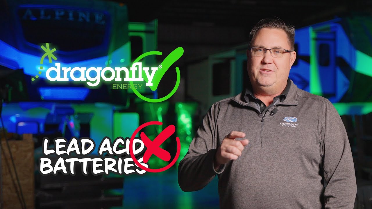 Keystone RVs Now Shipping w/Lithium - No More Dead Batteries!! - YouTube