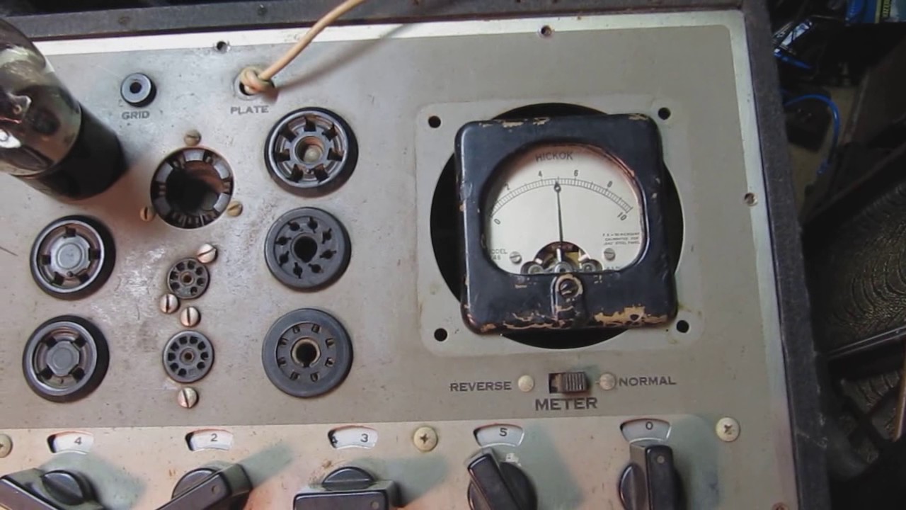 Hickock 532 Tube tester repair - YouTube