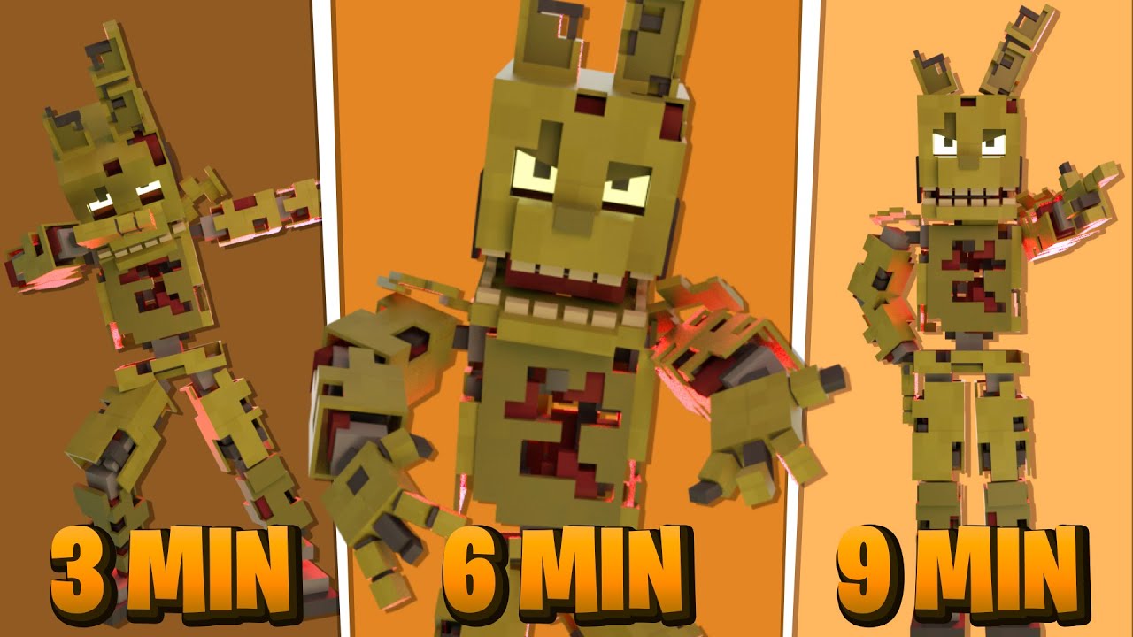 MINECRAFT SÓ QUE A CADA 3 MINUTOS O SPRINGTRAP APARECE! (parte 2) - YouTube