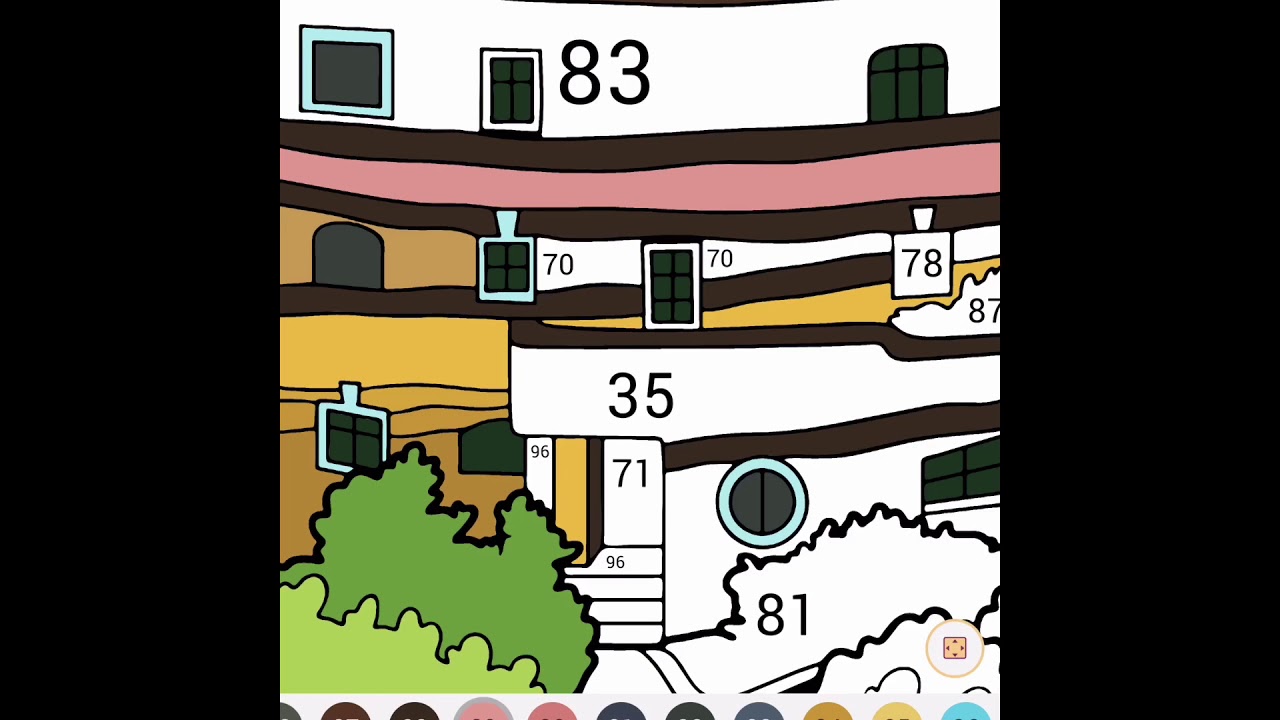 Happy Colour! Colour by numbers: Building with many windows. - YouTube