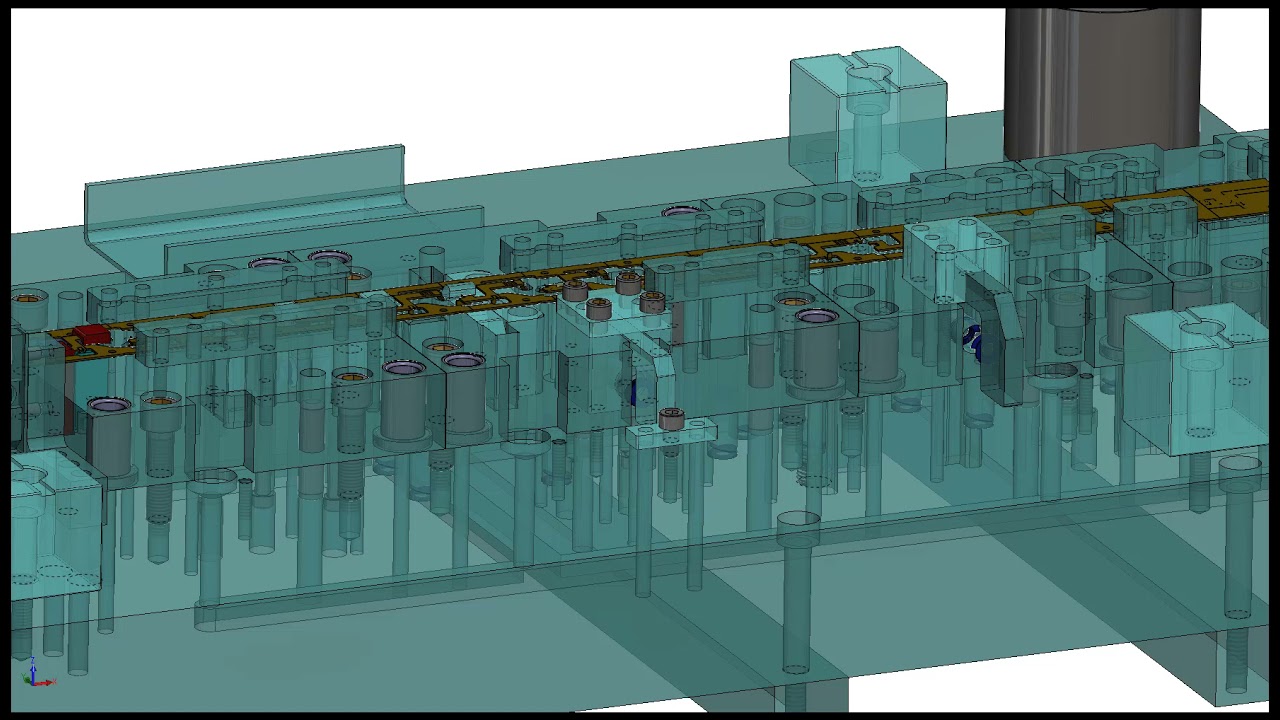 SolidWorks Progressive Tool Design - YouTube