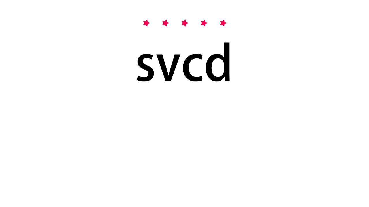 How to pronounce svcd - Vocab Today - YouTube