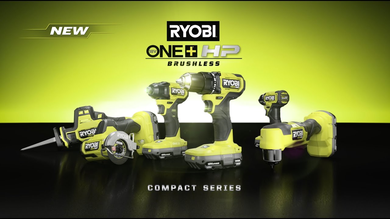 NEW Compact Brushless Series: RYOBI 18V ONE+ HP tools are HERE - YouTube