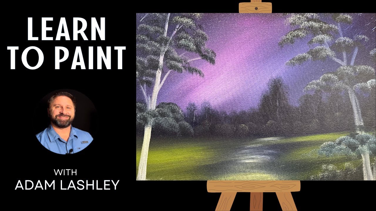 Solar Lights | Wet on Wet Oil Painting | Paint with Adam - YouTube