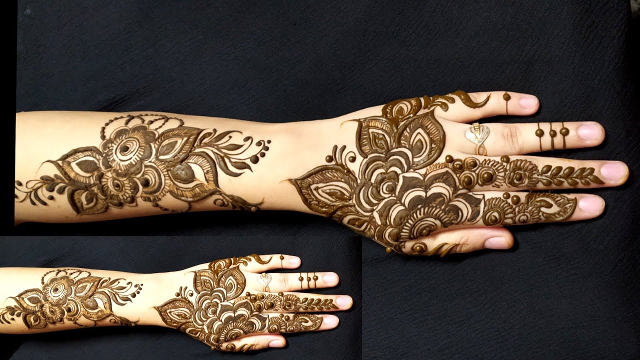 New Stylish Dubai Mehndi Designs for Back Hand|| Gulf Henna Design # ...