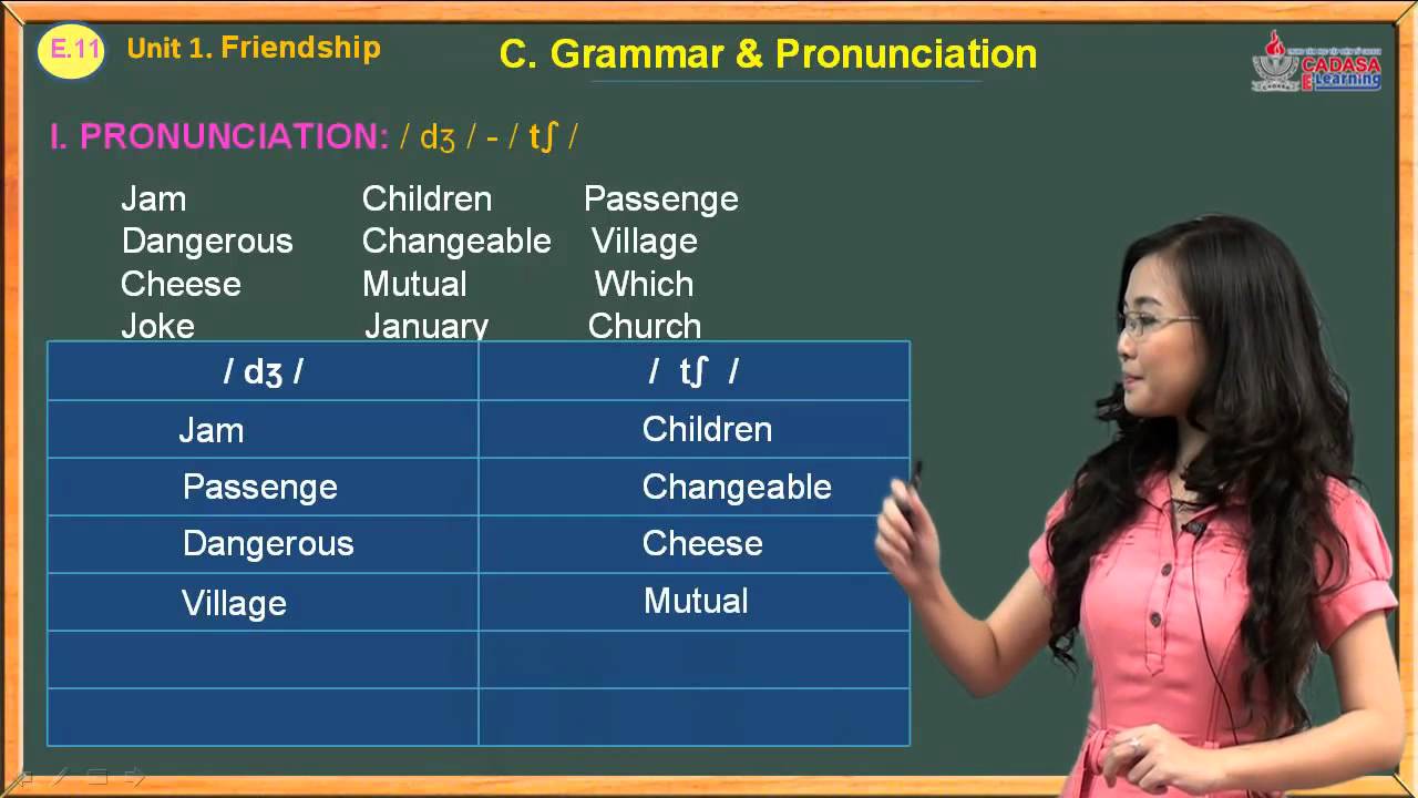 English 11 - Friendship - Grammar & Pronunciation - Cadasa.vn - YouTube