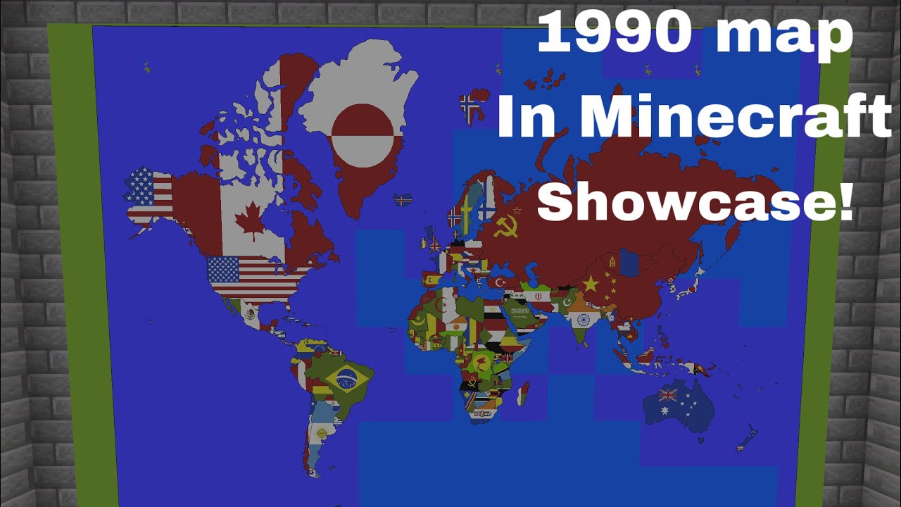 1990 map in Minecraft showcase - YouTube