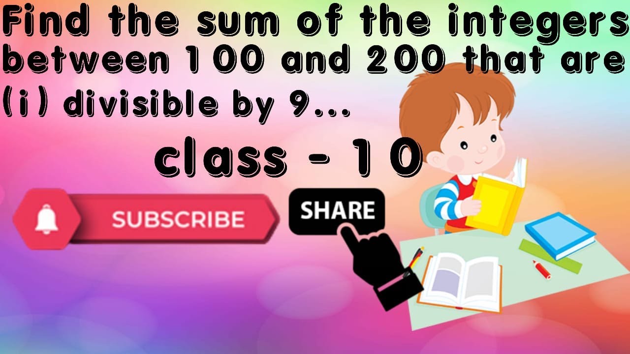Find The Sum Of The Integers Between 100 And 200 That Are i Divisible find-the-sum-of-the-integers-between-100-and-200-that-are-i-divisible