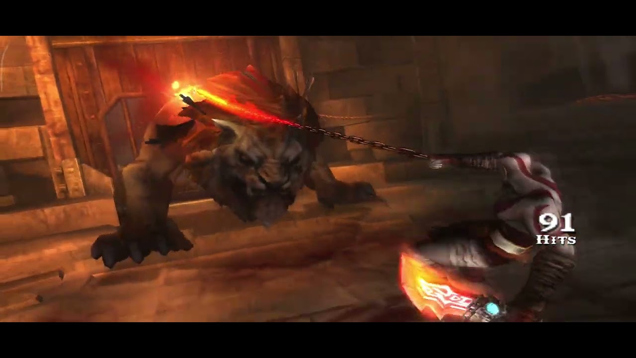 God Of War Ghost Of Sparta Kratos Vs Piraeus Lion. - YouTube