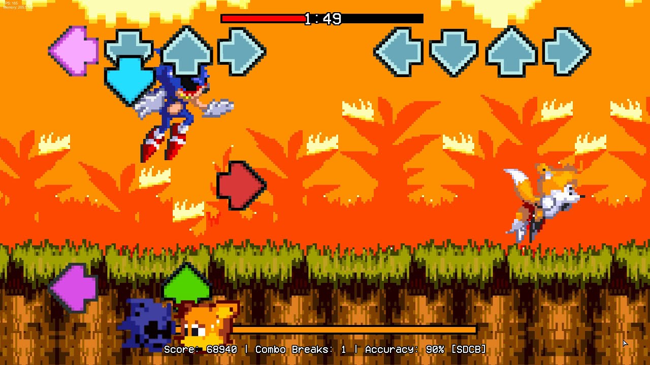 fnf game over sonic exe - YouTube