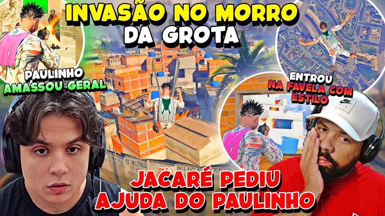 INVASÃO NO MORRO da GROTA😱🔥PAULINHO e JACARÉ AGIRAM RÁPIDO! DEFENDERAM ...