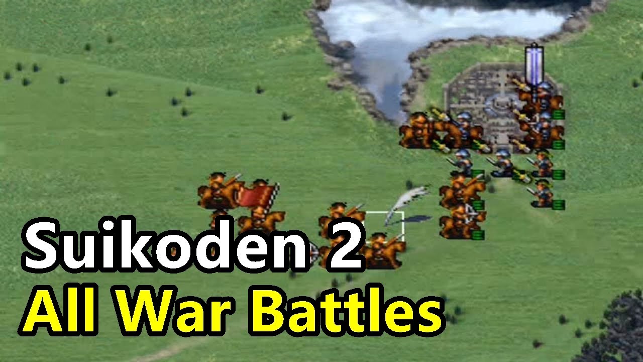 Suikoden 2 Original - All War Battles - YouTube