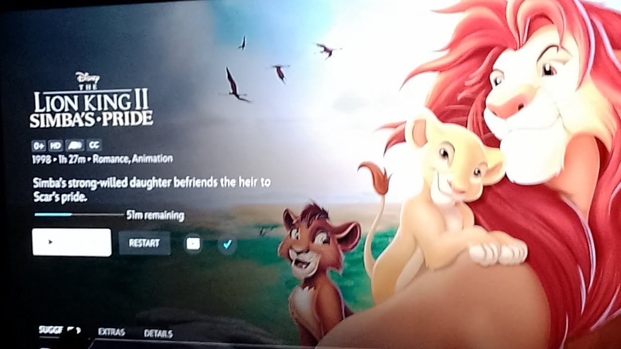 Live Watching Disney the lion king ll simba's pride epic film - YouTube