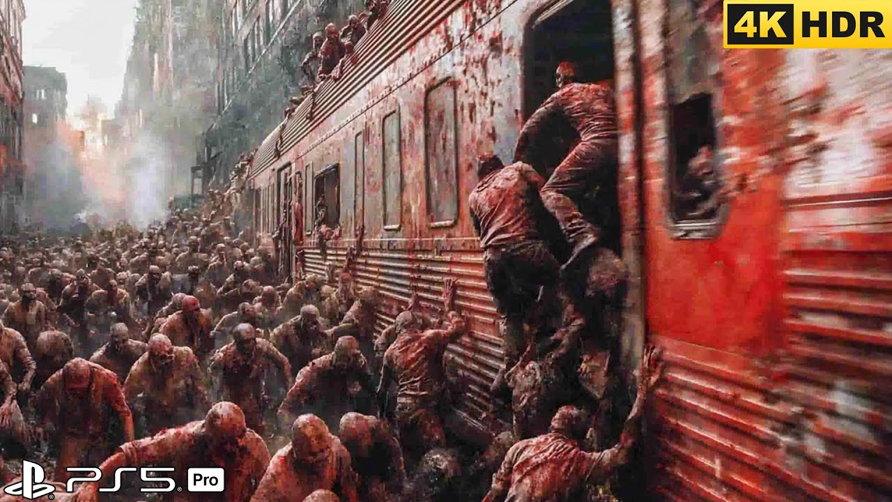 SURVIVING TRAIN ATTACK BY DEADY ZOMBIES (PS5 PRO) Immersive Realistic ...