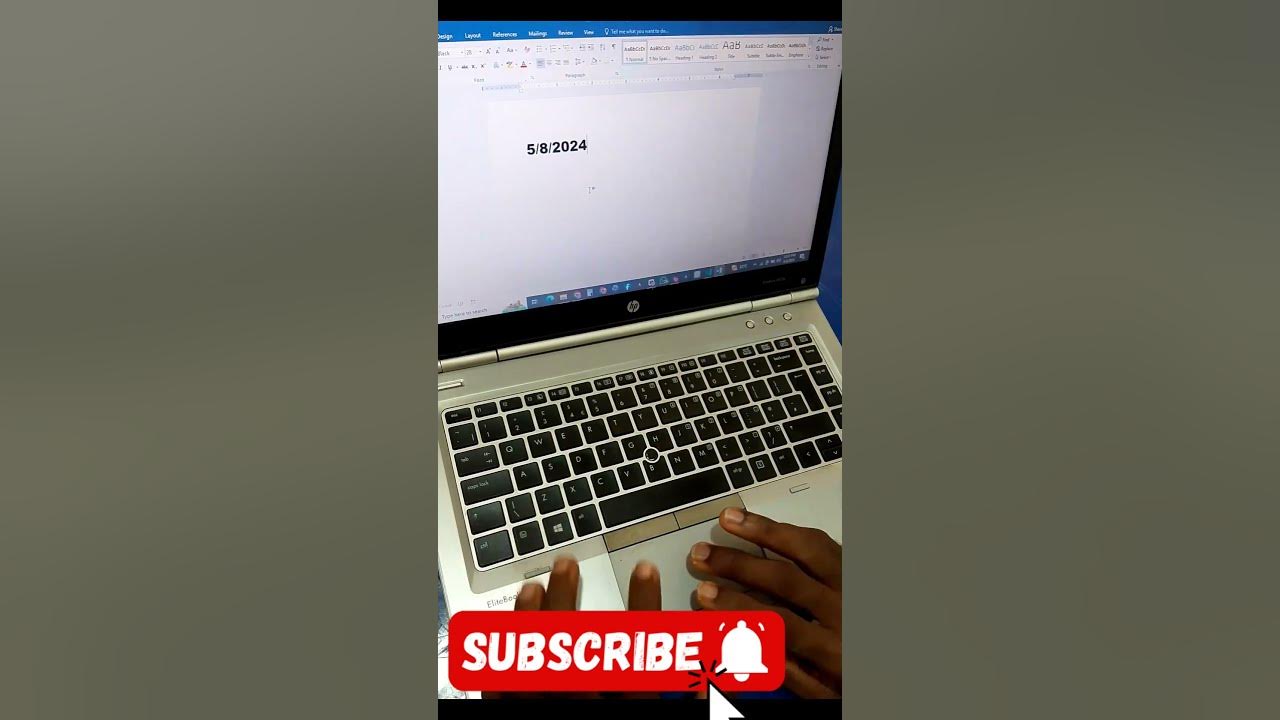 How to add date and time to a document - YouTube