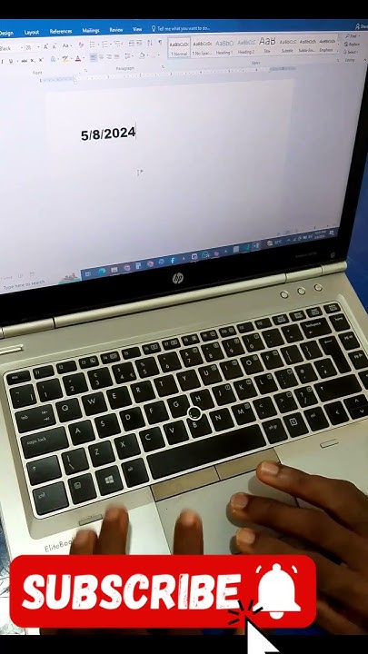 How to add date and time to a document - YouTube