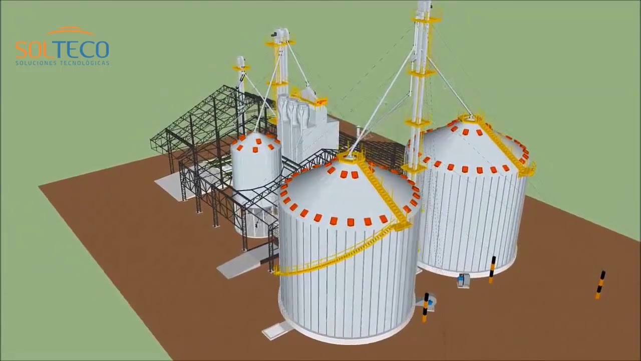Diseño estructural de una Planta de Silos "Kepler Weber" - Solteco Srl ...