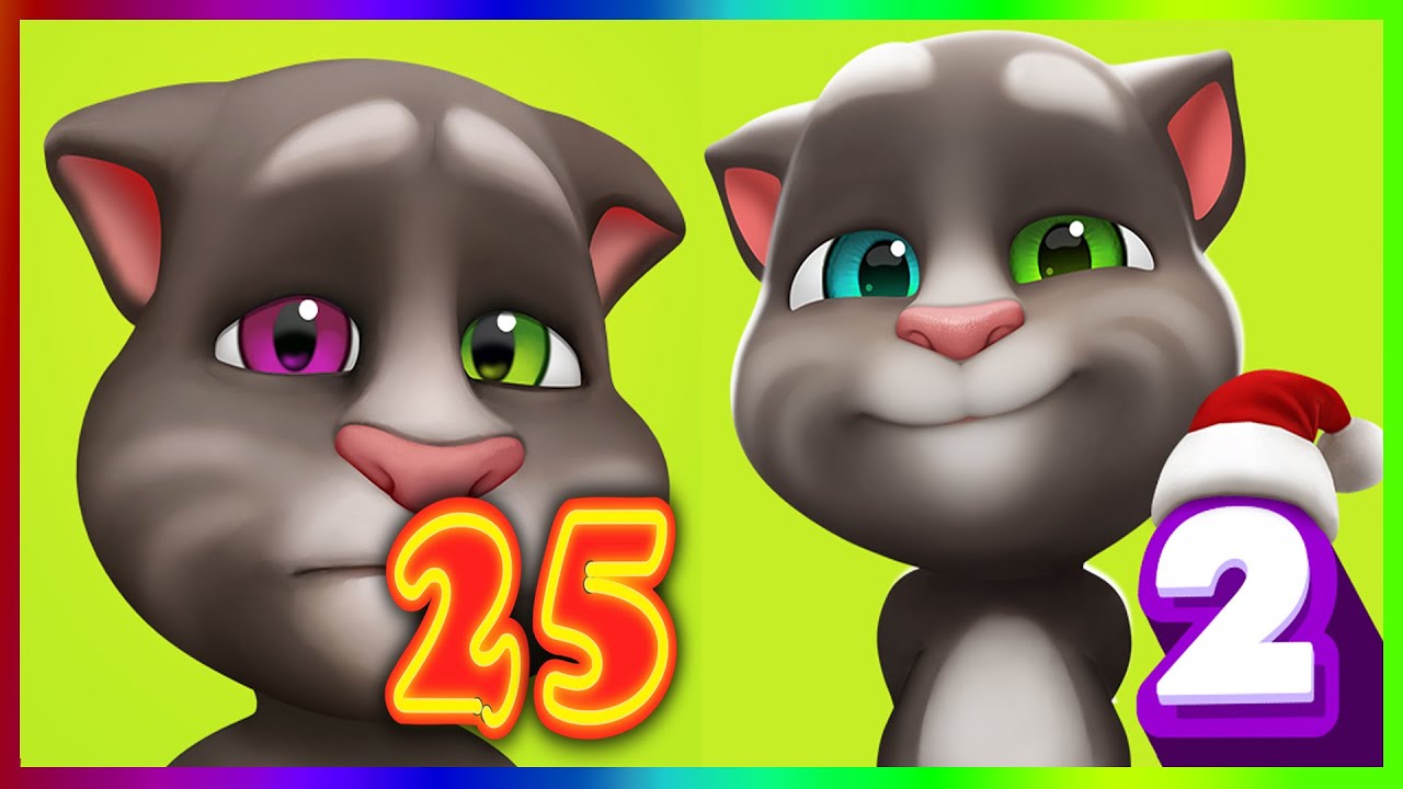 My Talking Tom 25 vs My Talking Tom 2 | Android Gameplay New Update #38 ...