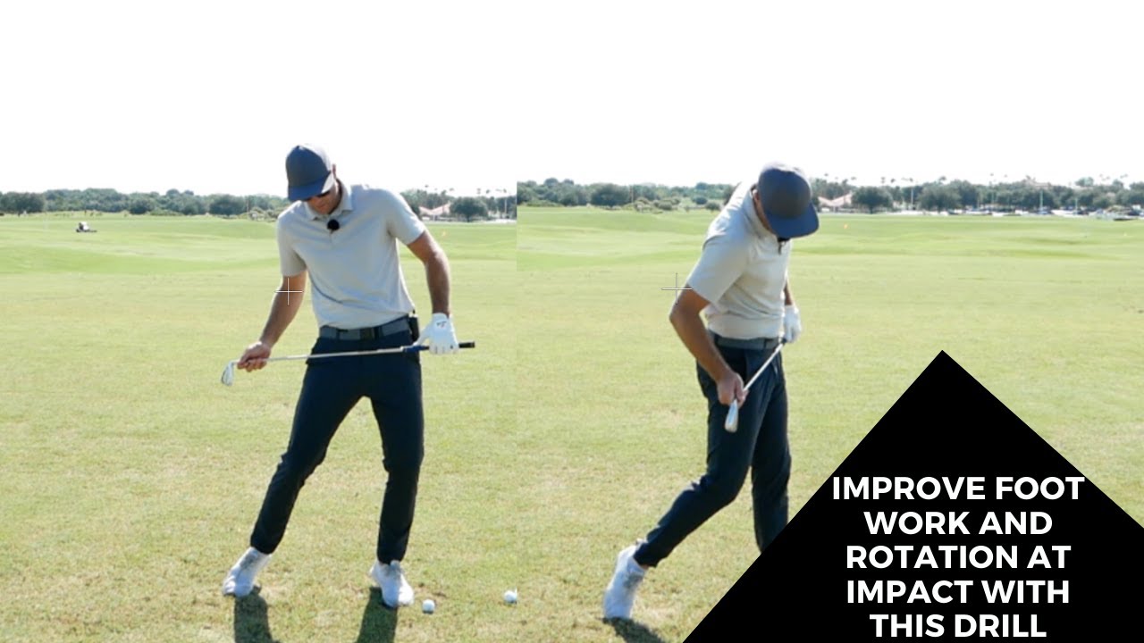 IMPROVE FOOT WORK AND ROTATION AT IMPACT WITH THIS DRILL - YouTube