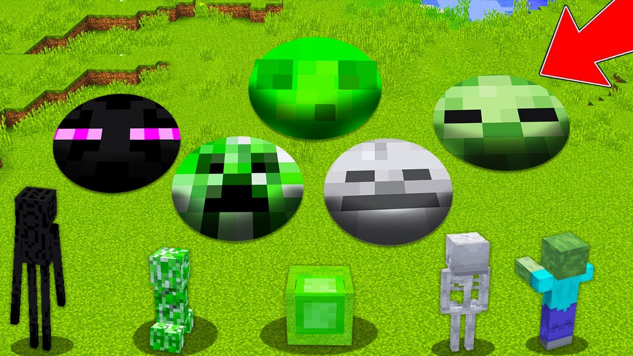ZOMBIE SLIME ENDERMAN CREEPER SKELETON TUNNELS IN MINECRAFT BATTLE HOW ...