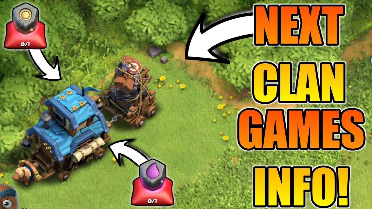 NEXT CLAN GAMES INFORMATION | RUNE OF GOLD & ELIXIR IS COMING? - YouTube