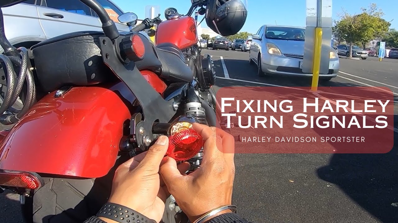 How to install and replace Turn Signals on Harley Davidson Iron 883 ...