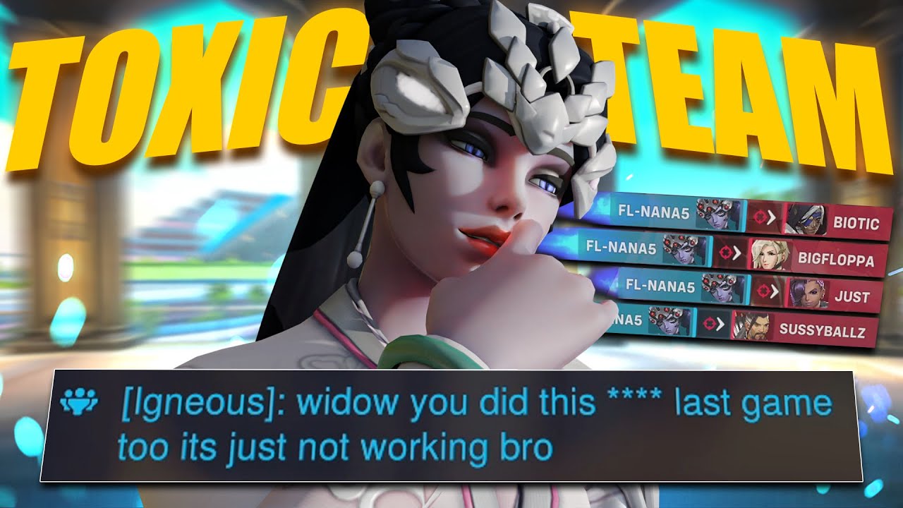 I embarrassed my toxic teammate by solo killing everyone with Widowmaker - Overwatch 2 - YouTube