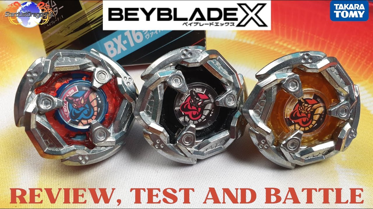 BX-16 FULL SET VIPERTAIL REVIEW AND TEST !! AWESOME BEYBLADE X - YouTube