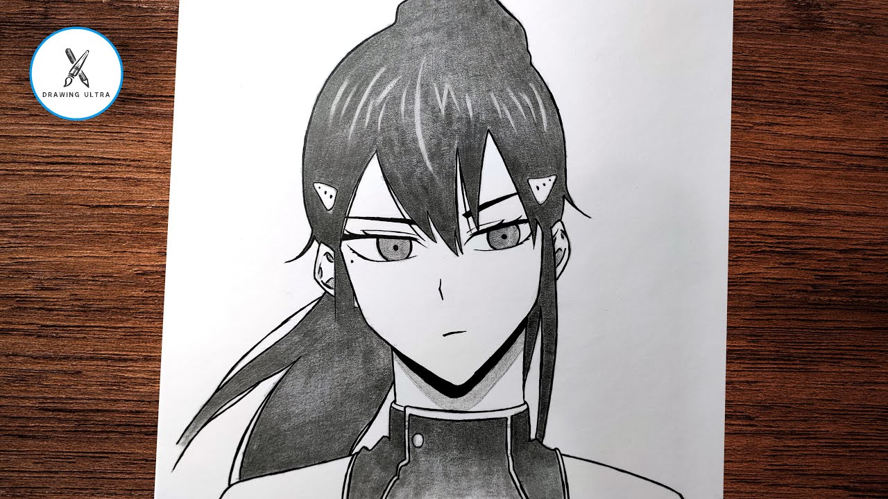 How to draw Mina Ashiro from Kaiju no 8 Anime - Easy Drawing Tutorial ...