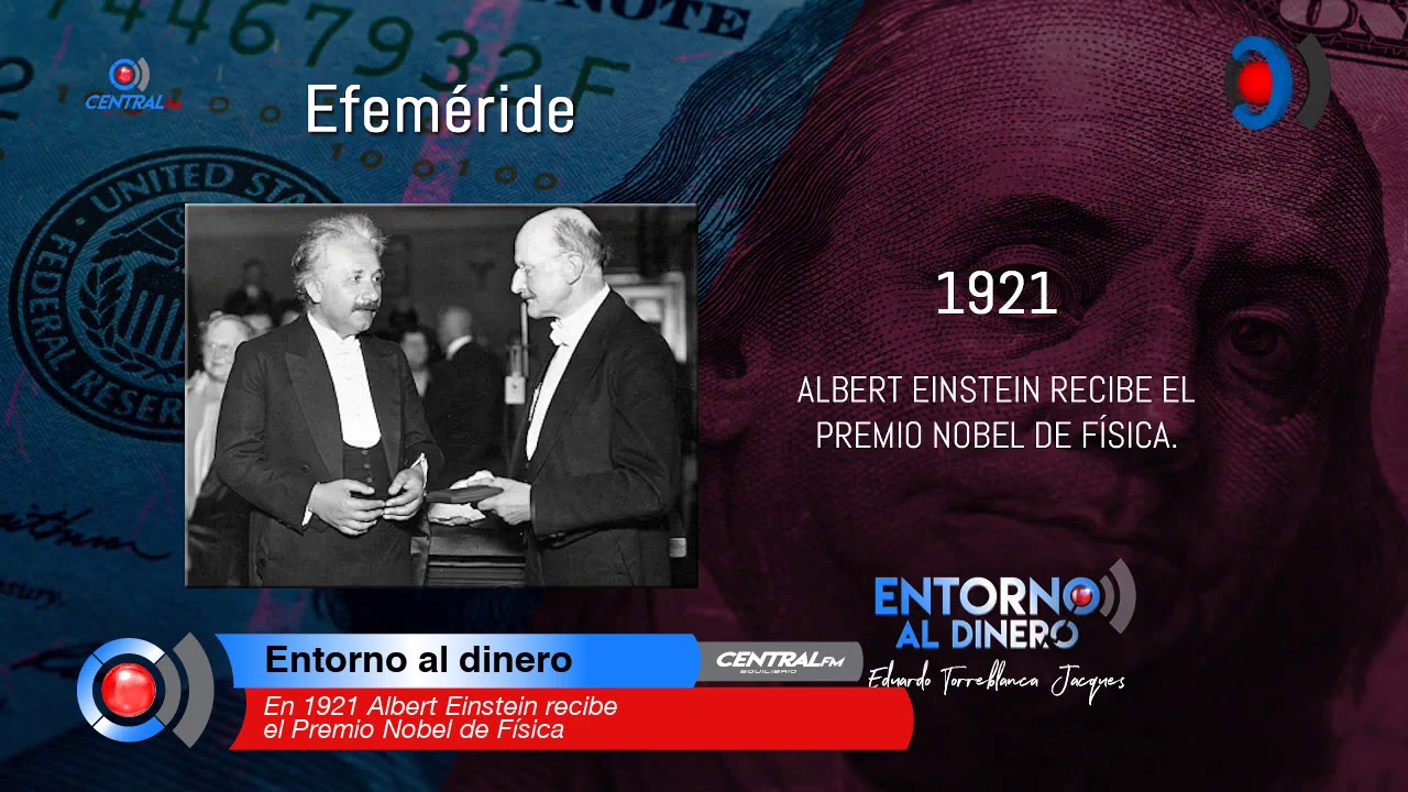 En 1921 Albert Einstein recibe el Premio Nobel de Física - YouTube