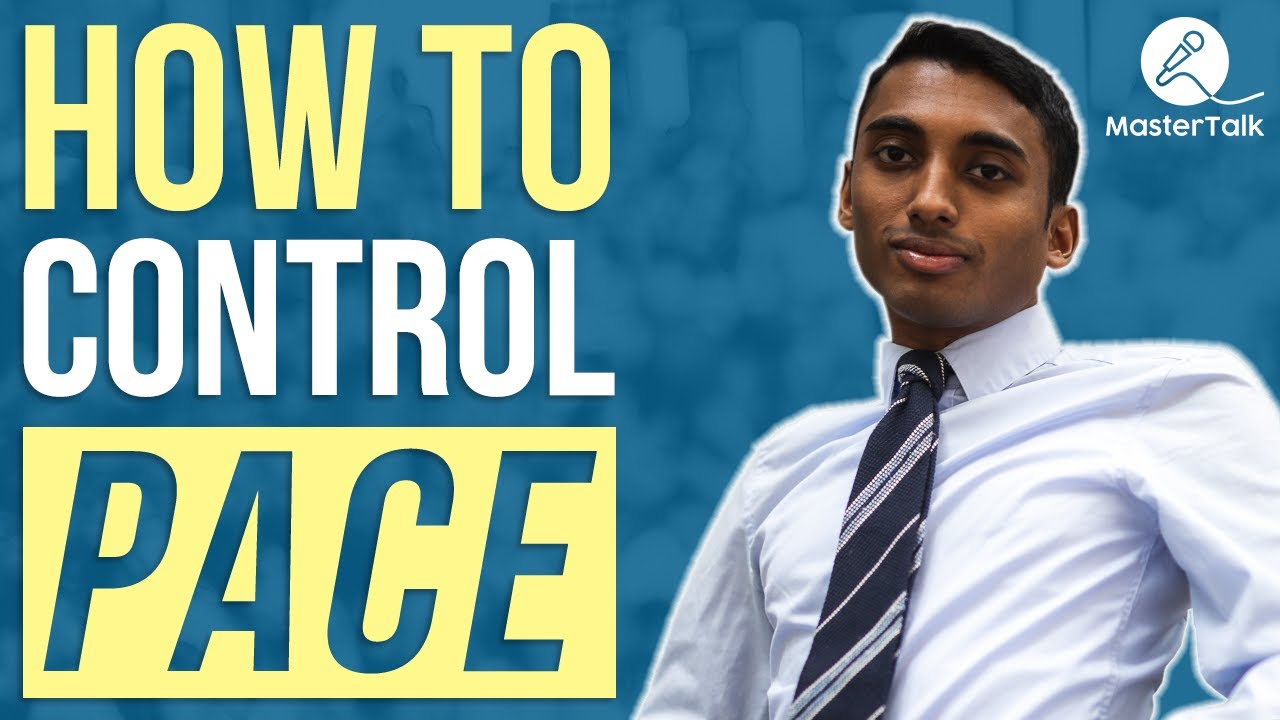 How to Control Pace in a Speech - YouTube