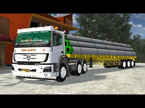 Share and Review Mod Bussid Trailer Mercy Axor - YouTube