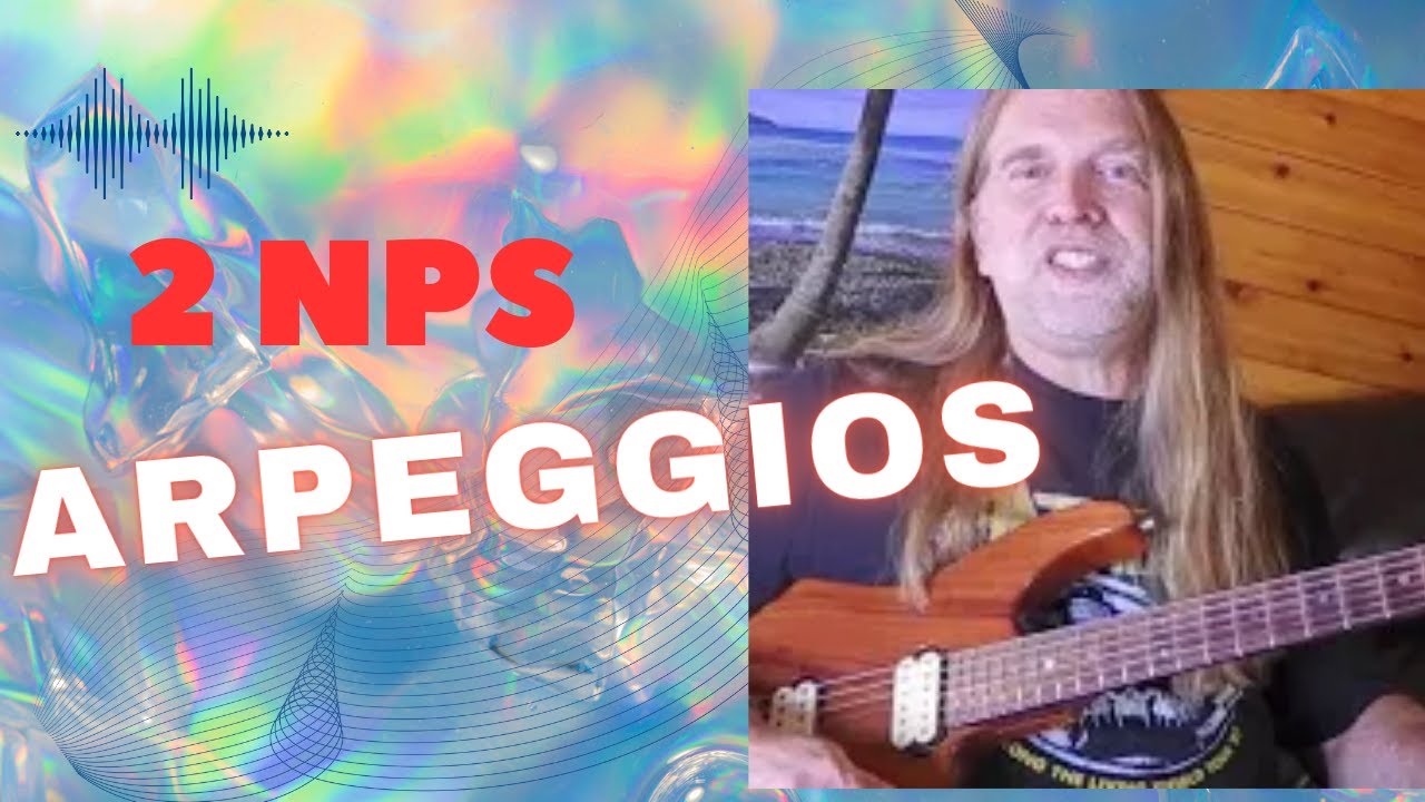 Cool Arpeggios 1st Inversion 2 NPS (Notes Per String) Shapes - YouTube