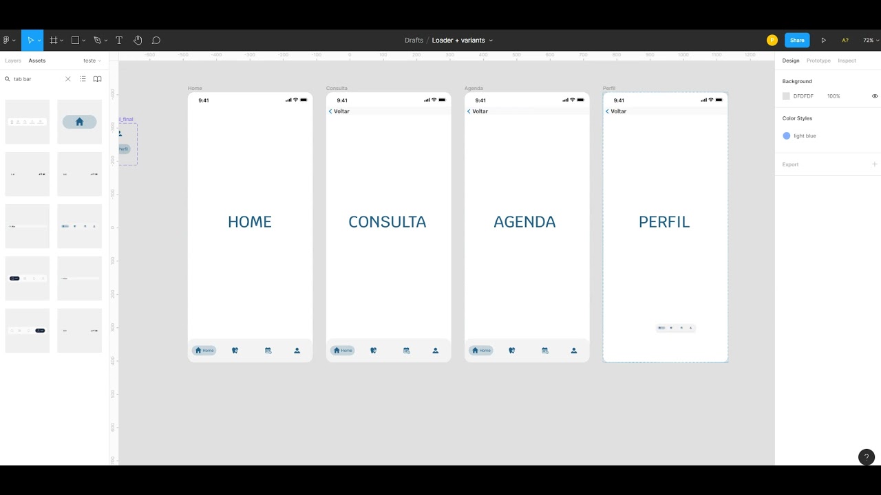 Tab bar com variantes no Figma - YouTube