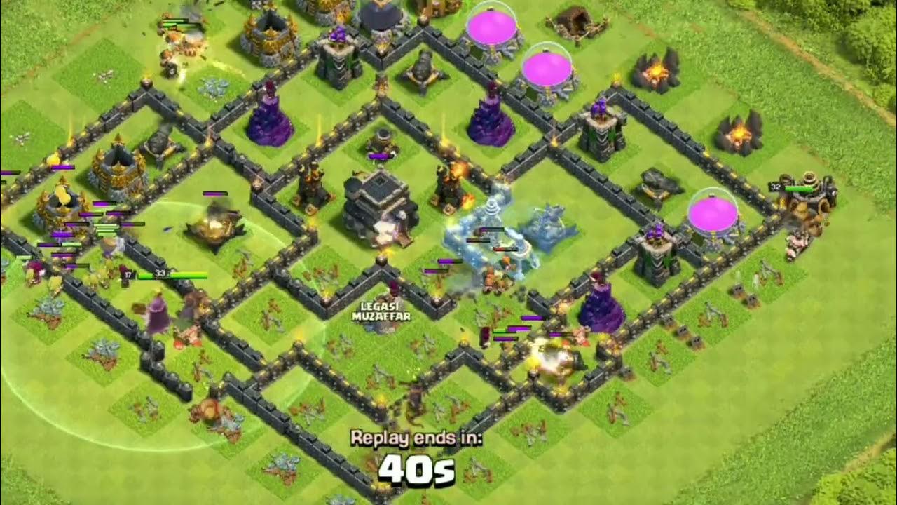 TOWN HALL 9 Attack Strategy For War in Clash of Clans | Th9 Best Attack Strategy 2023 ...