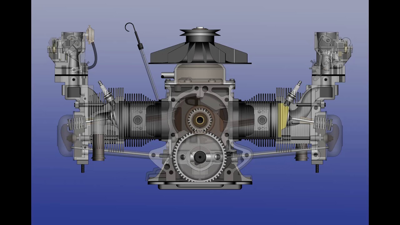 The Visible Corvair Engine, Animated! - YouTube