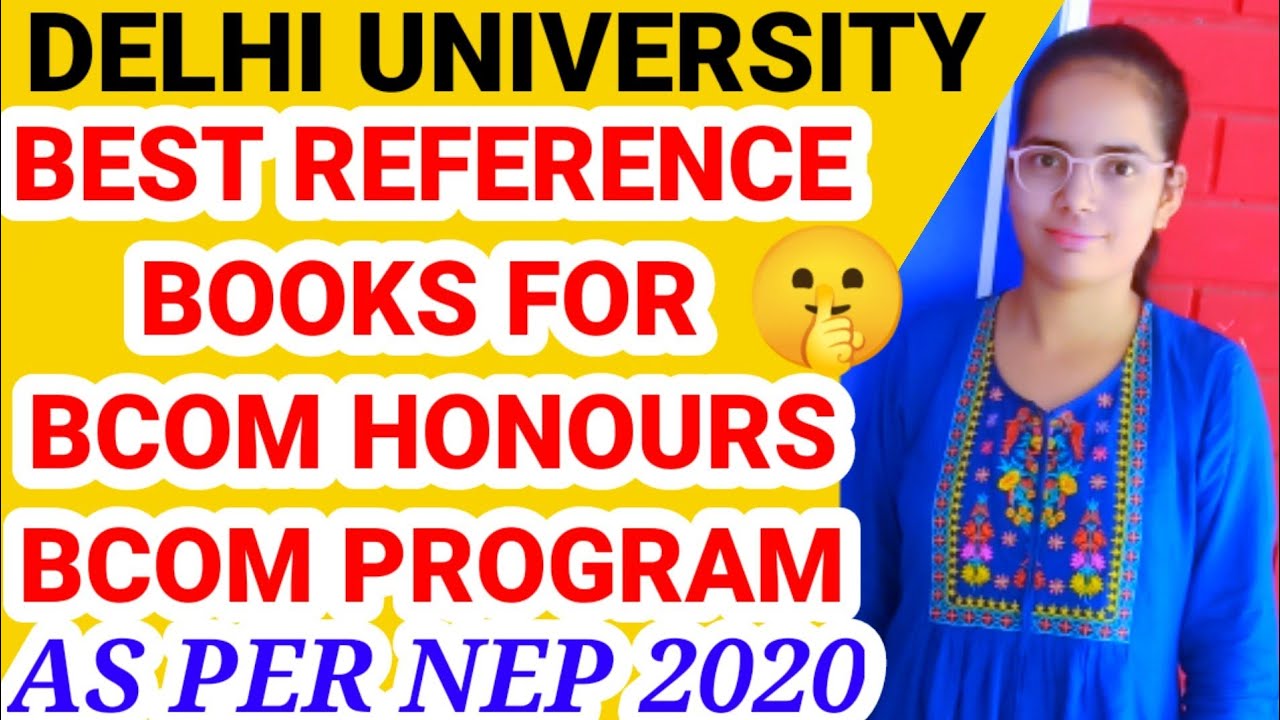 BCOM HONOURS BEST BOOKS FOR SEMESTER 1 | Delhi University Bcom Books ...