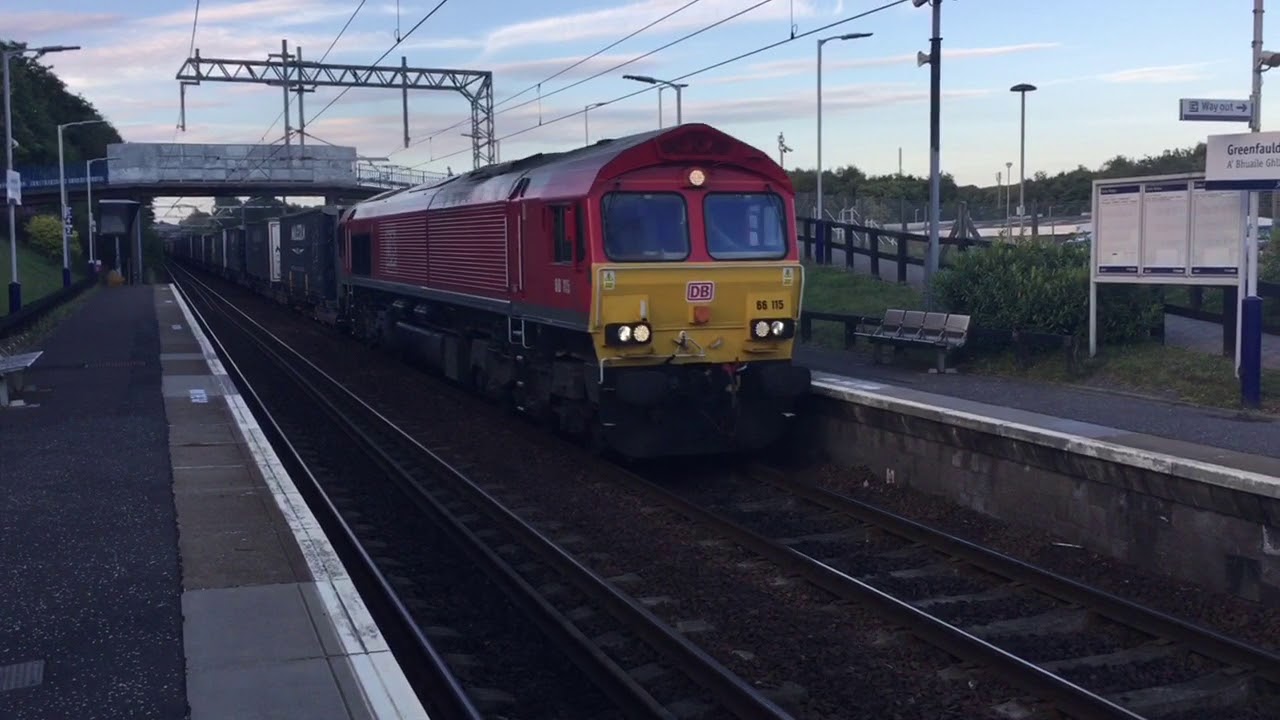 Freight And Ecs Moves At Greenfaulds Railway Station 19/7/2018 - YouTube