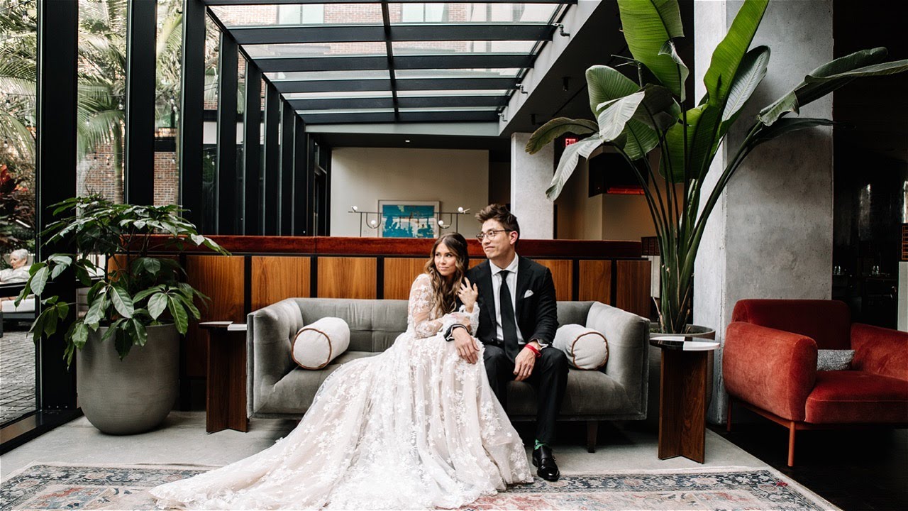 The Staggs modern cinematic city wedding in Tampa - YouTube