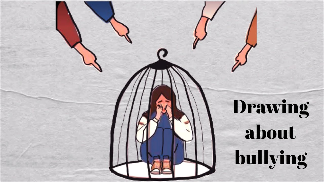 Drawing about bullying | filfel drawing - YouTube