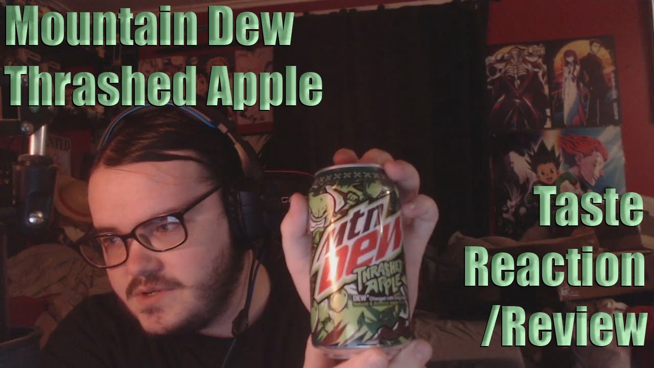 Mountain Dew Thrashed Apple Taste Reaction/Review Tastes Like A Candy ...