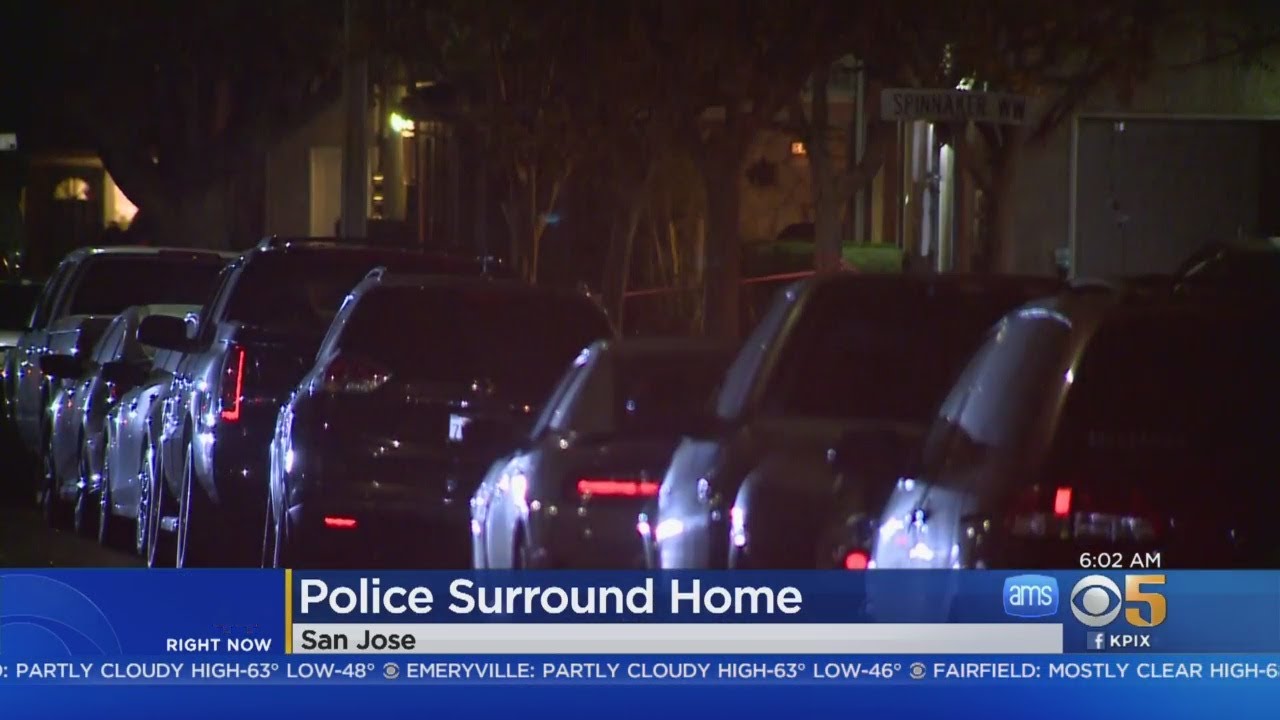 Police Surround Home In South San Jose In Hours-Long Standoff - YouTube