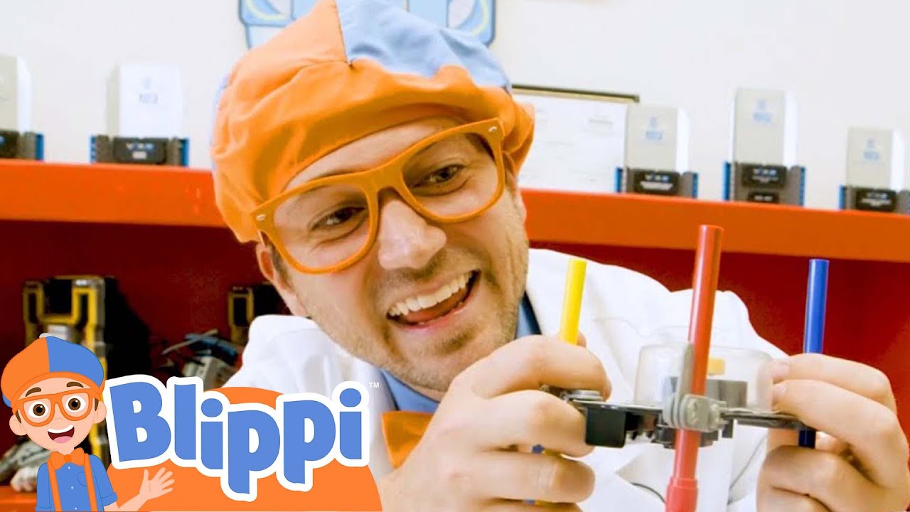 Rolling Robots | Blippi | Cartoons for Kids | Learning Show | STEM ...