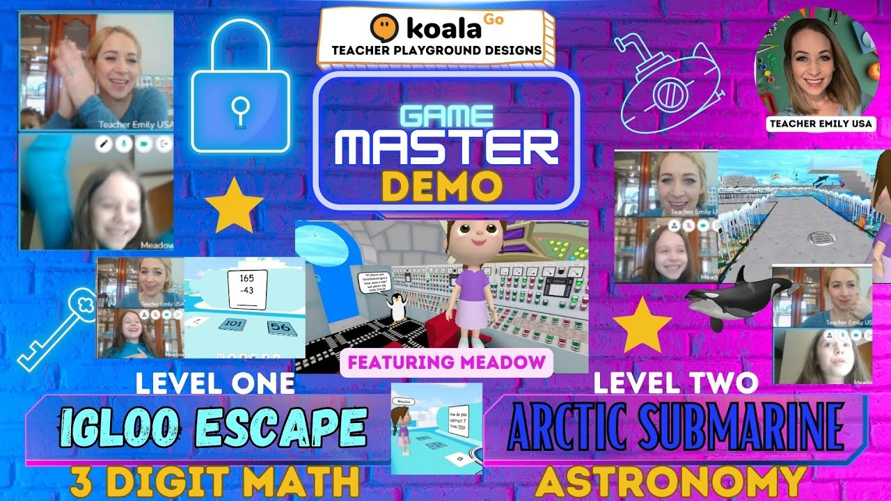DEMO 👏GAMEMASTER ⭐ Level 1-2 - Koala Playground Designs - YouTube