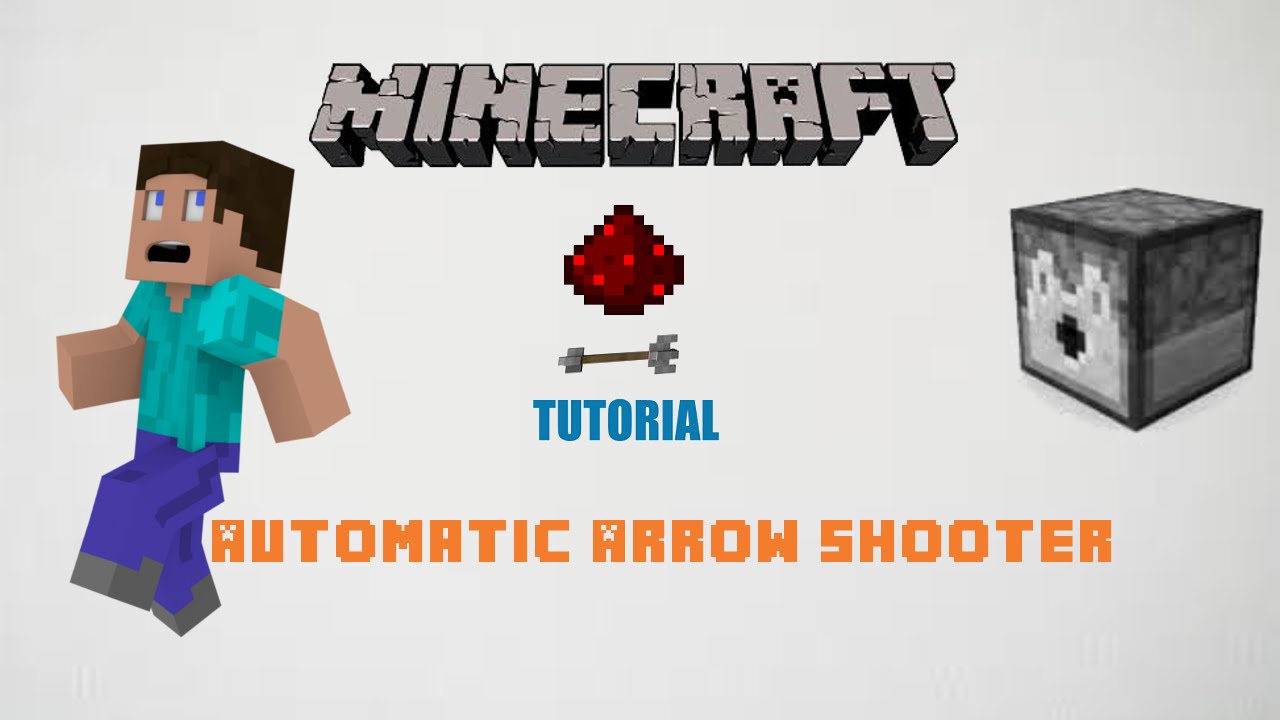 Minecraft Redstone Tutorial// Automatic arrow shooter - YouTube