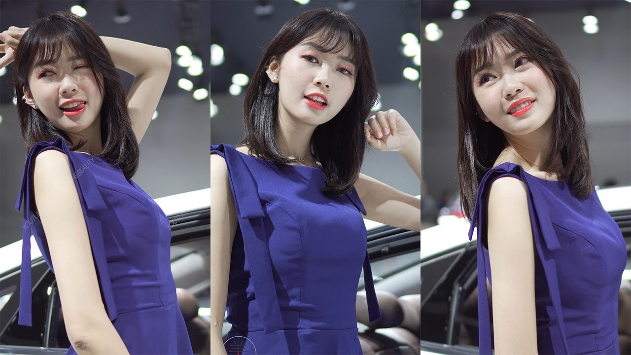 4K 2018廣州車展 레이싱모델 Racing Model HYUNDAI車模08 - YouTube