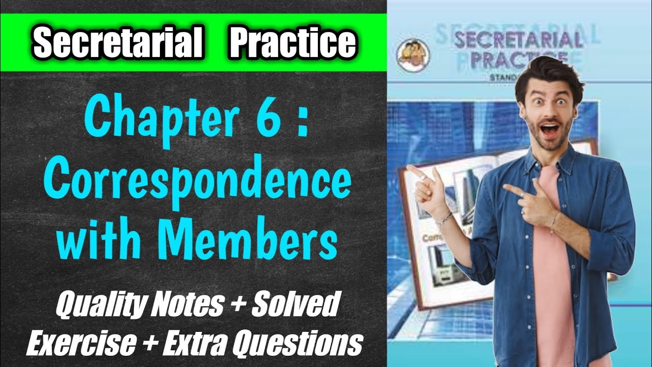 6. Correspondence with Members| HSC Board| #syjc #hsccommerce - YouTube