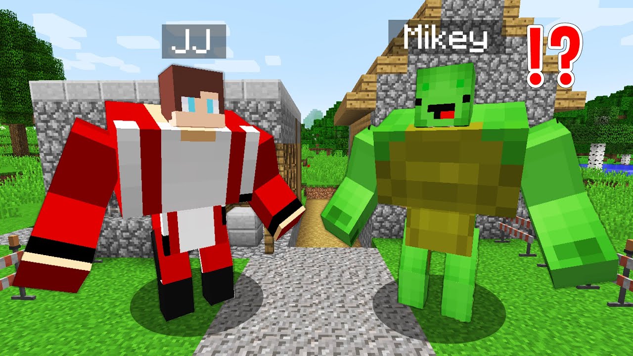 How Baby Mikey & JJ Shapeshift to STRONG GOLEMS in Minecraft Challenge ENDER (Maizen Mazien ...