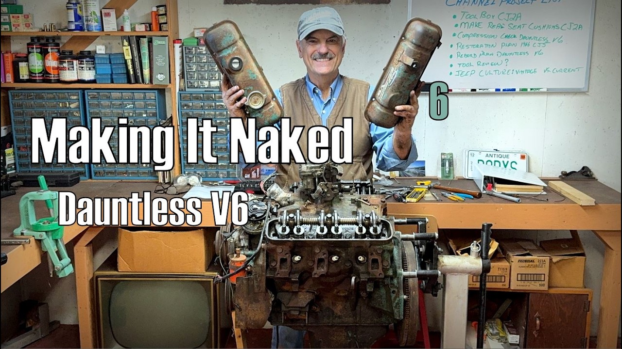 Starting the Teardown of the Jeep Dauntless V6 Engine for Restoration ...
