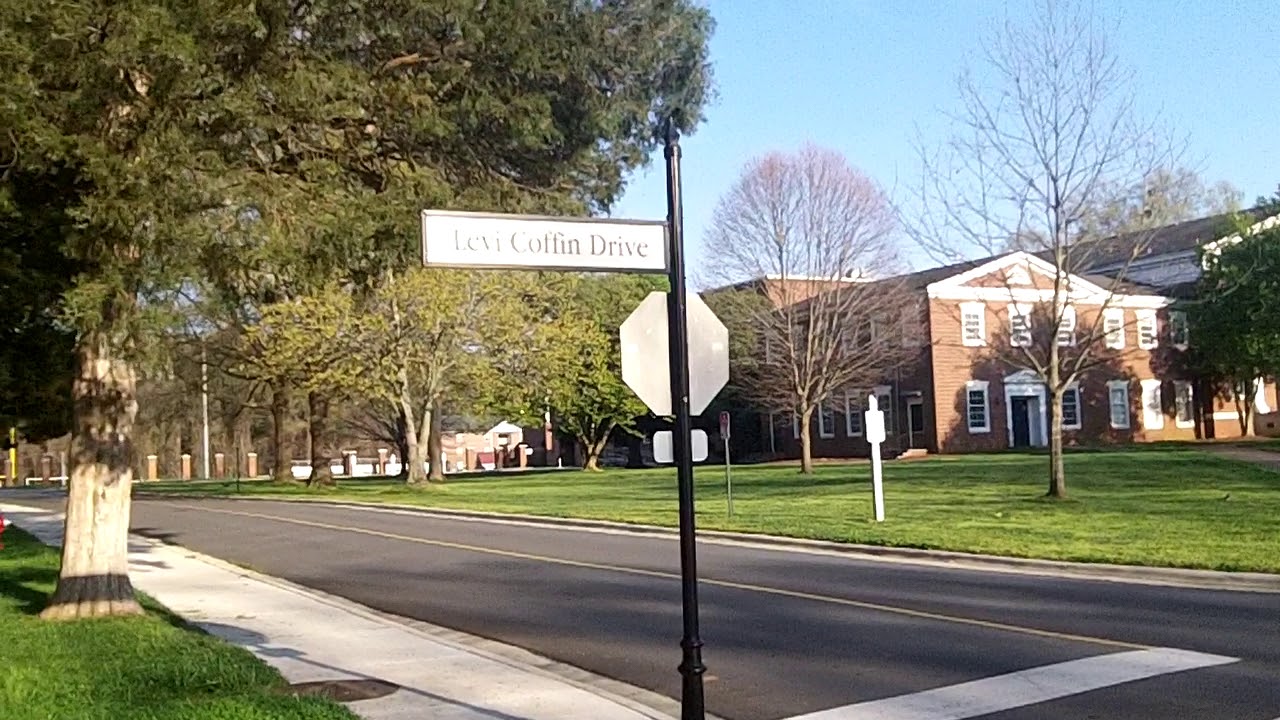 Out front at the Guilford College campus on 3/27/2020 and near the Dana ...